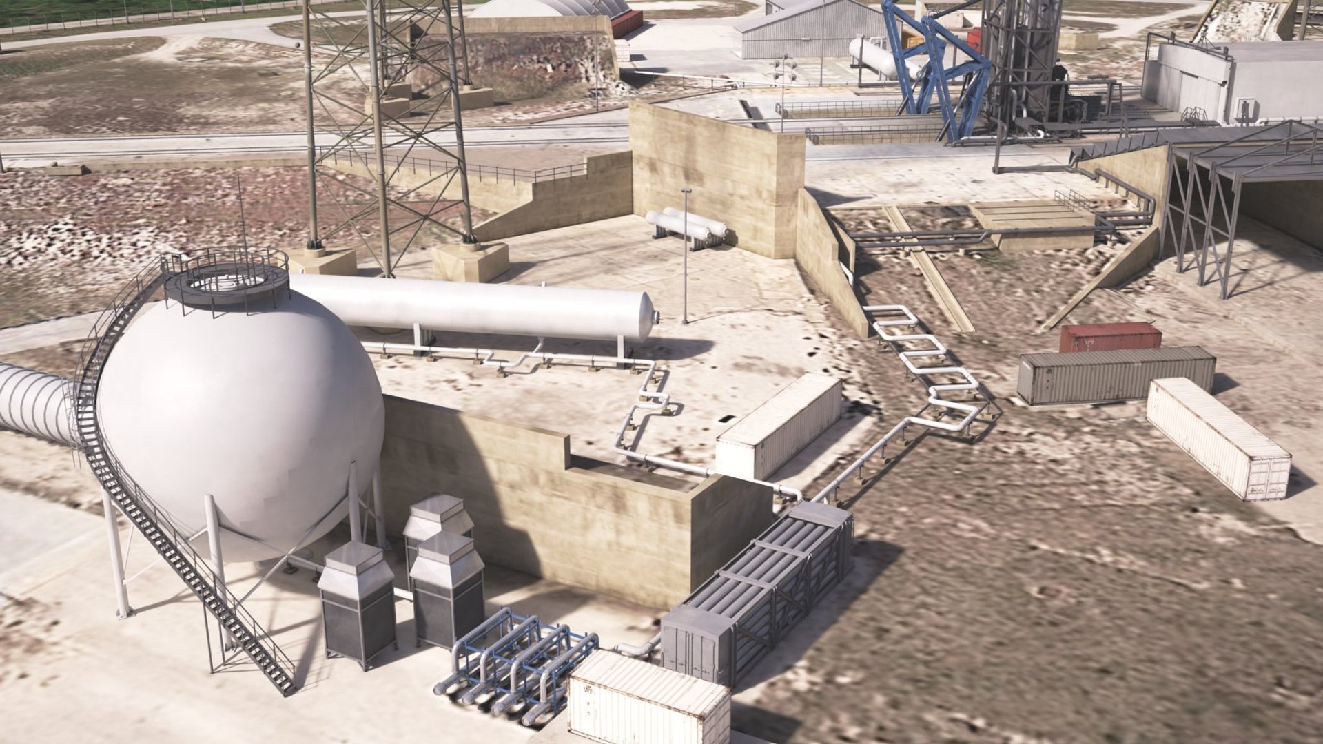 3D Launch Pad Complex - TurboSquid 1313004