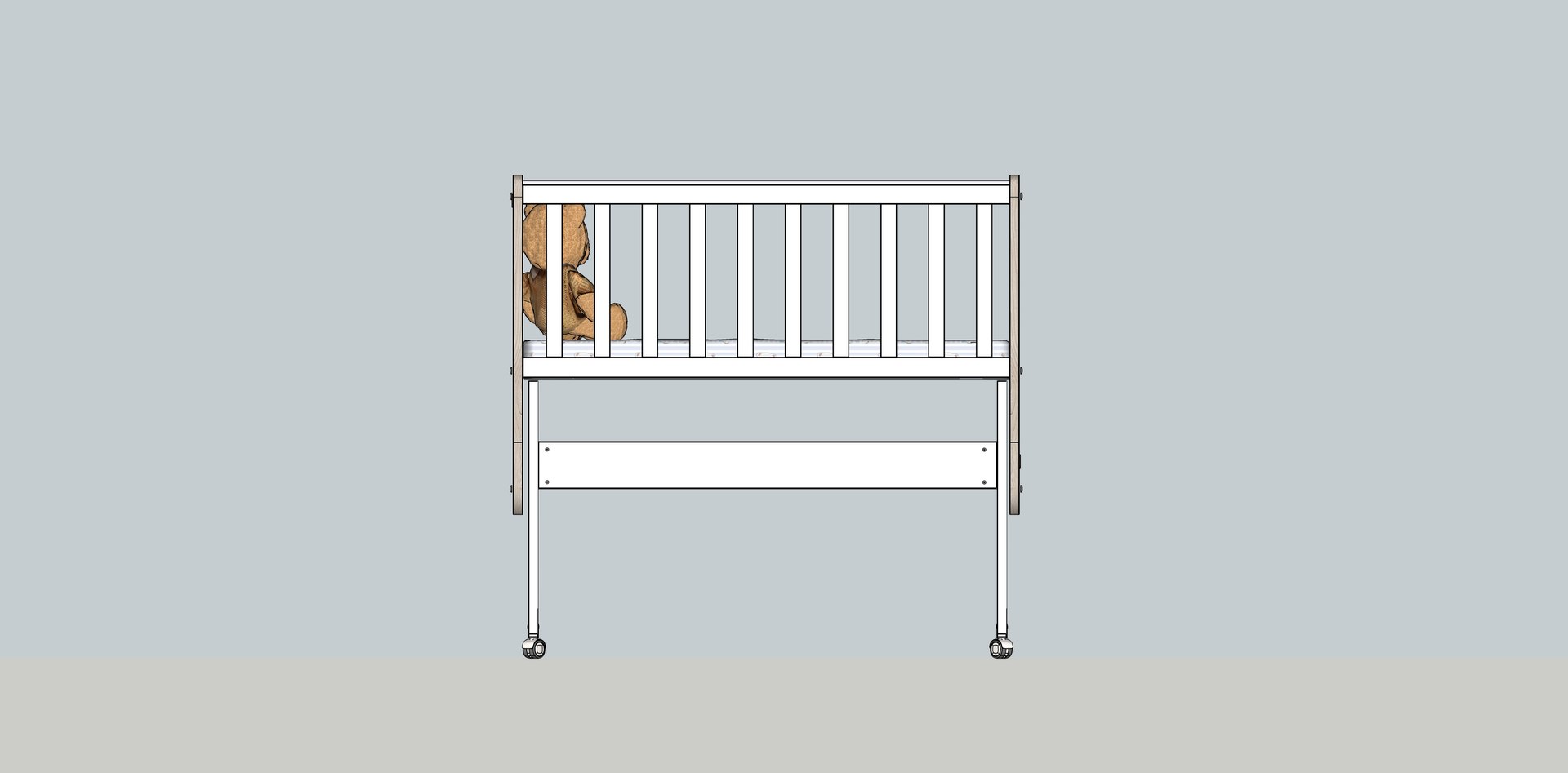 3D Cradle BOORI NEAT ROCKING - TurboSquid 2203405