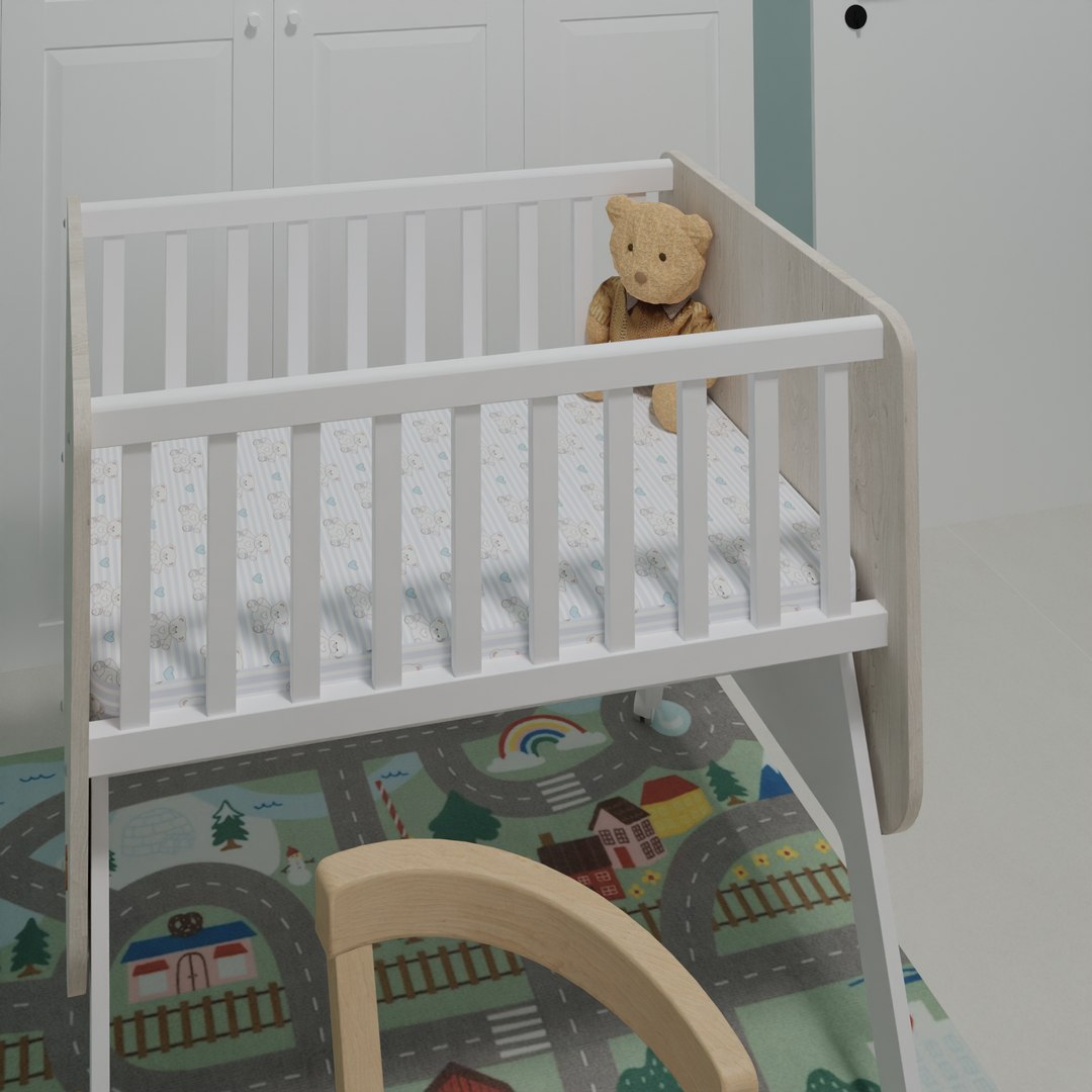 3D Cradle BOORI NEAT ROCKING - TurboSquid 2203405