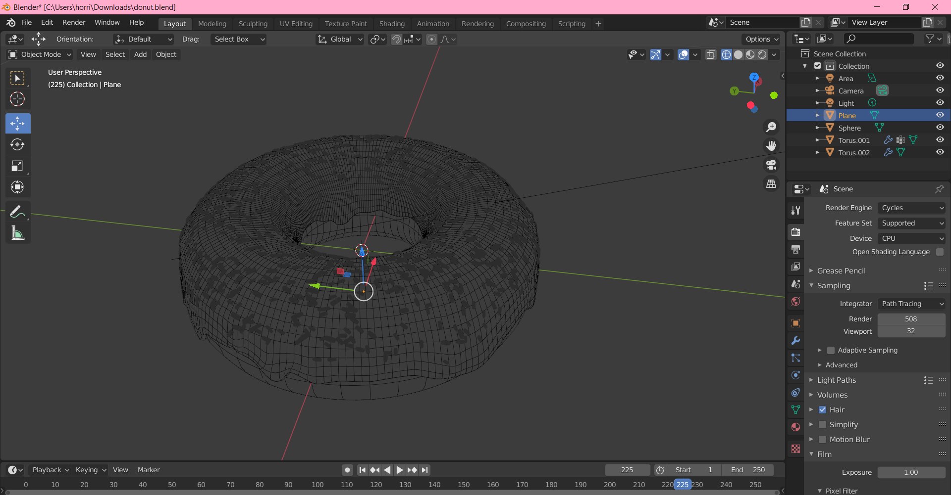 Donut 3D model - TurboSquid 1645134