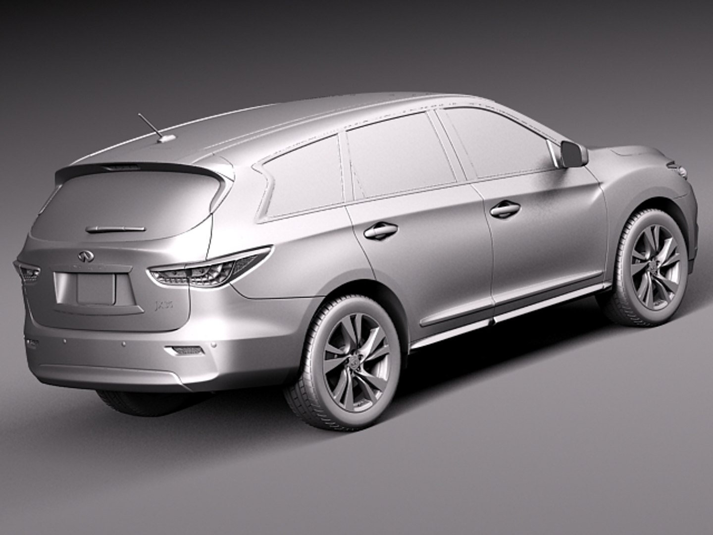 3d Model Infiniti Jx Suv 2013