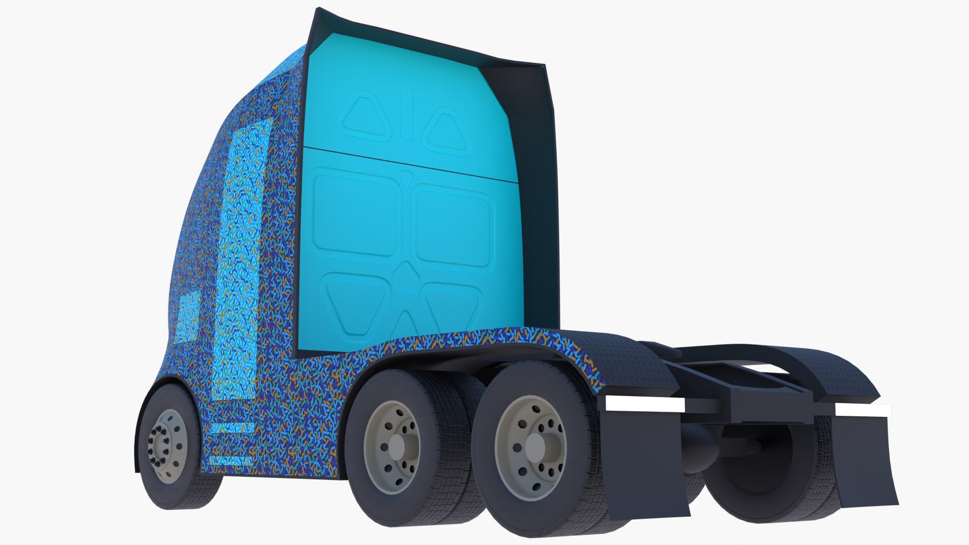3D Future Semitruck IV PBR - TurboSquid 2281291