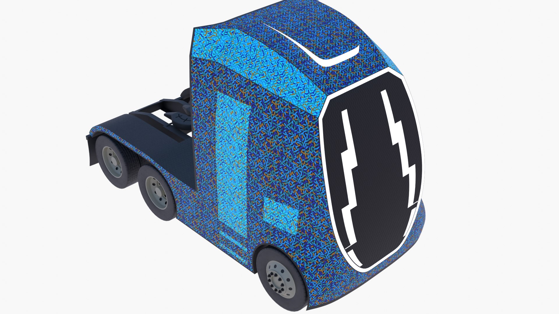 3D Future Semitruck IV PBR - TurboSquid 2281291