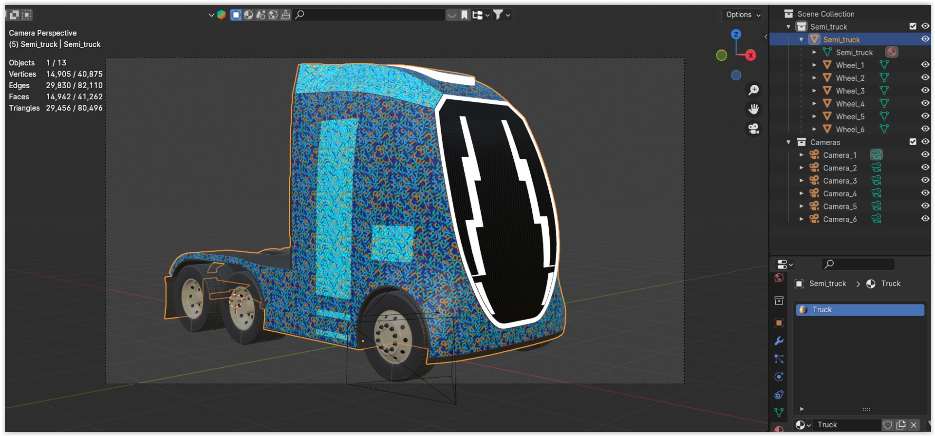 3D Future Semitruck IV PBR - TurboSquid 2281291