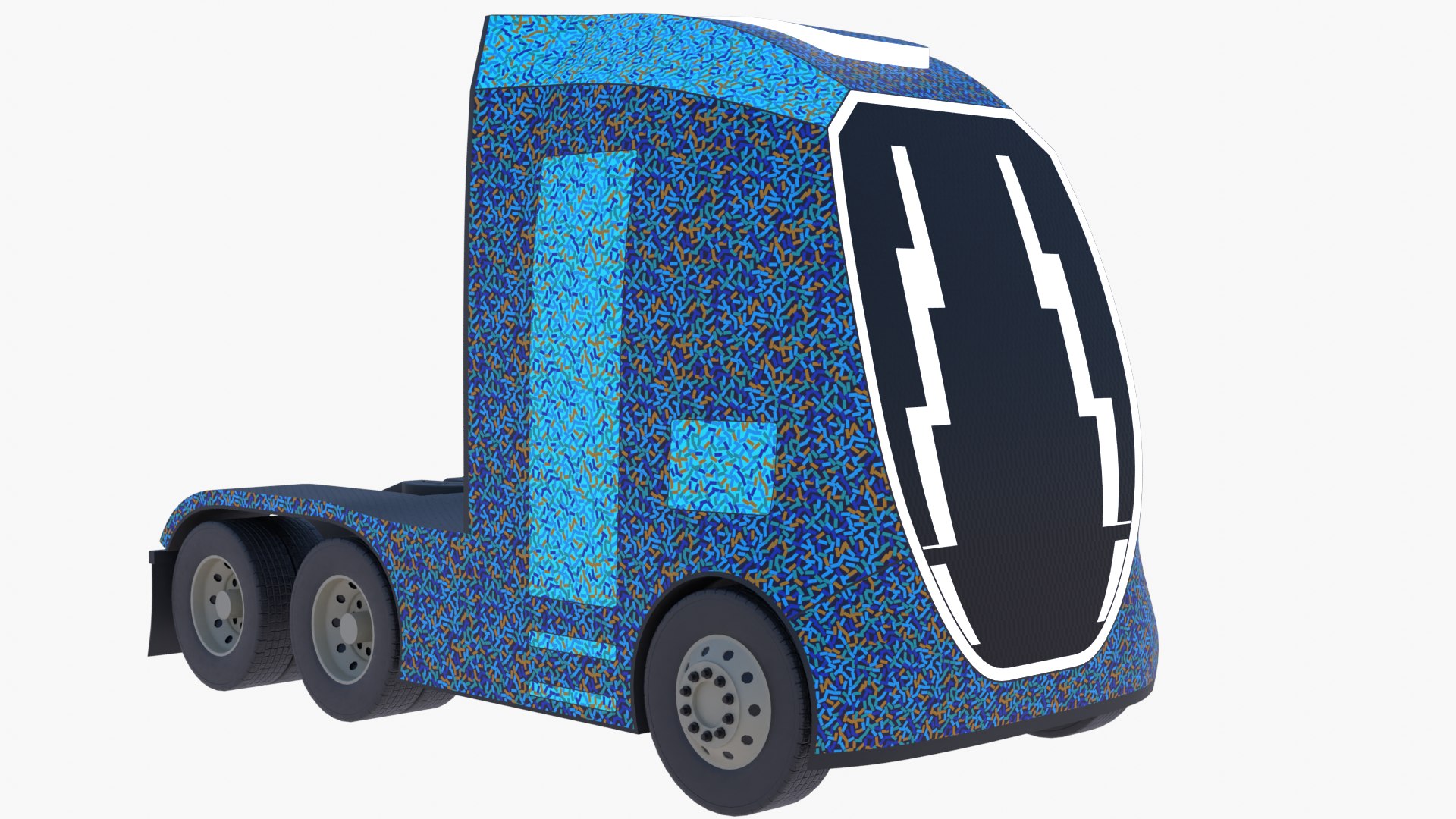 3D Future Semitruck IV PBR - TurboSquid 2281291