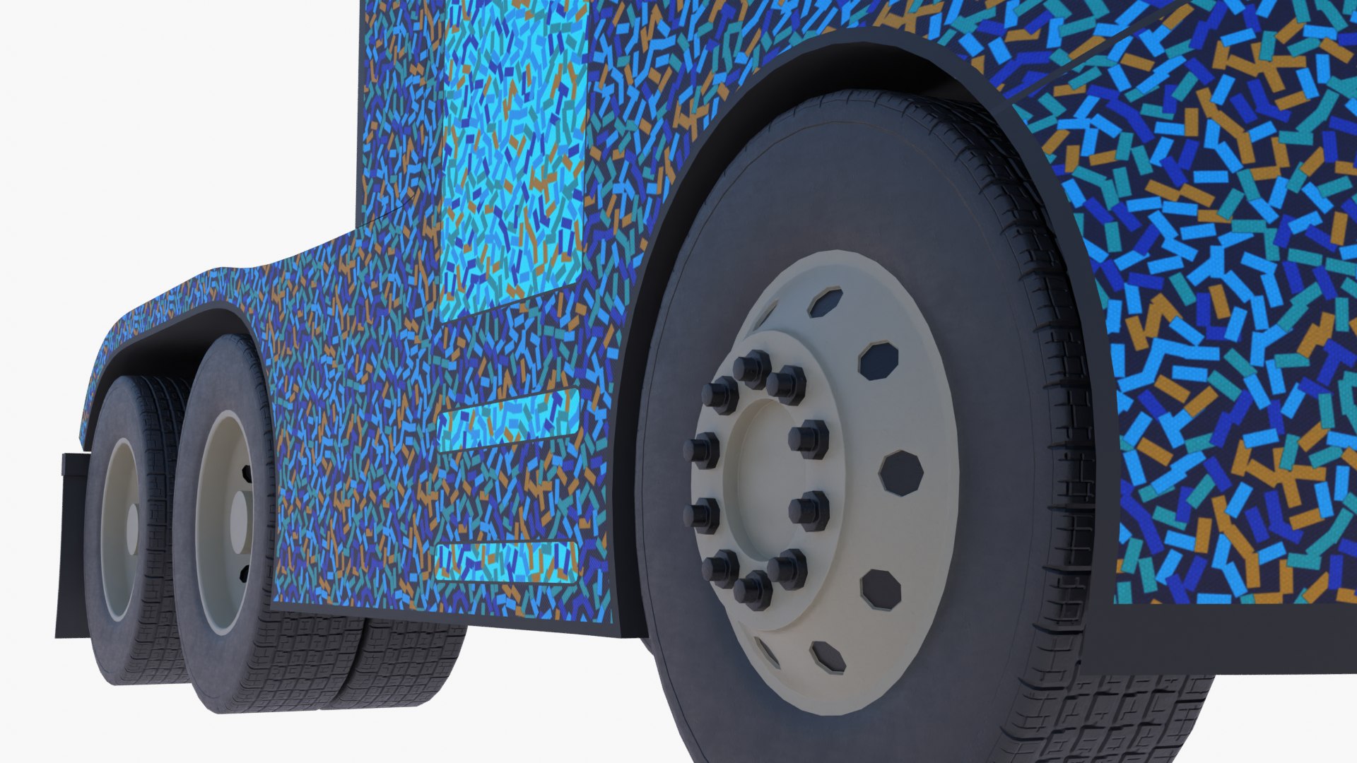 3D Future Semitruck IV PBR - TurboSquid 2281291