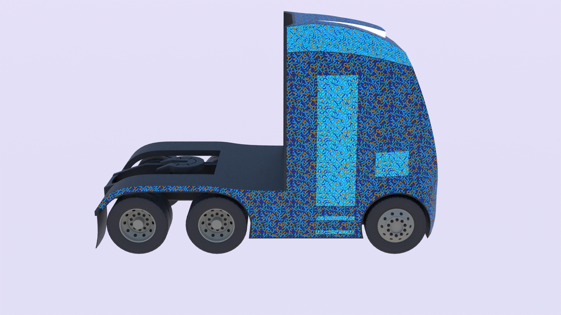 3D Future Semitruck IV PBR - TurboSquid 2281291