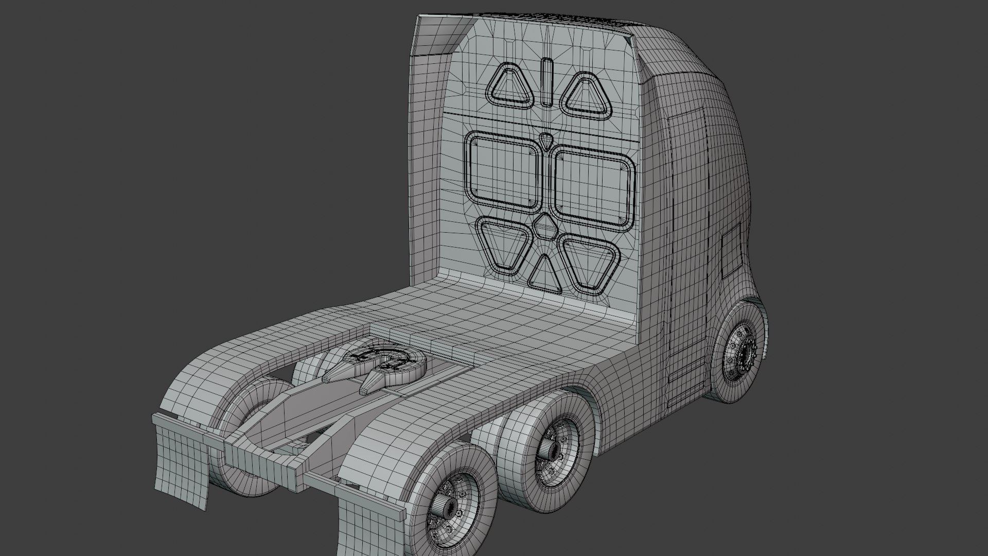 3D Future Semitruck IV PBR - TurboSquid 2281291