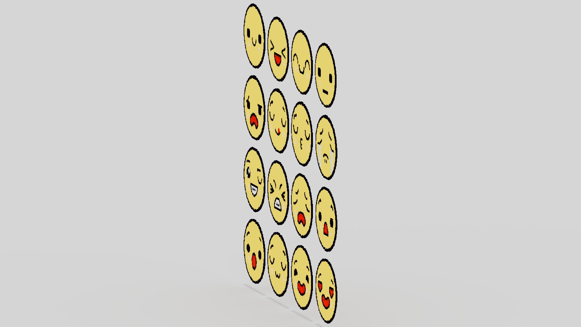 3D Model Pixel Emoji Pack - TurboSquid 1879960