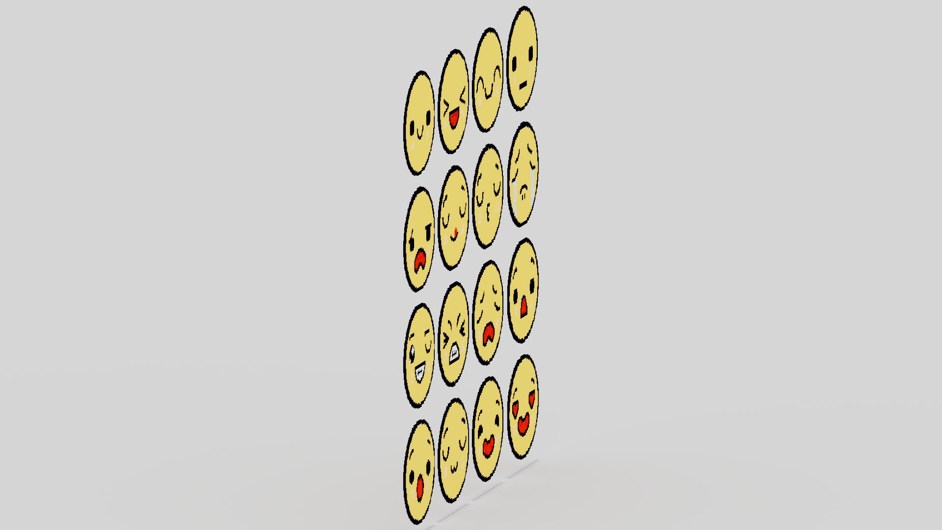 3D Model Pixel Emoji Pack - TurboSquid 1879960