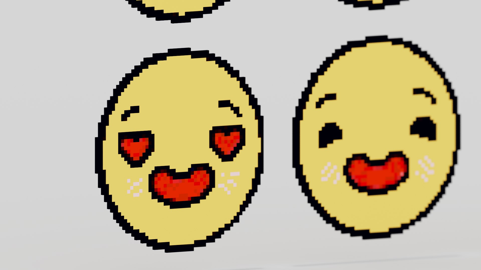 3D Model Pixel Emoji Pack - TurboSquid 1879960