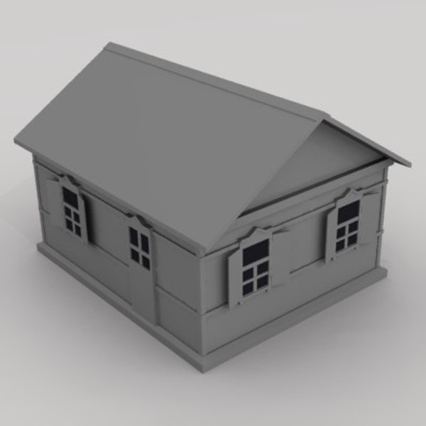3d model russian house