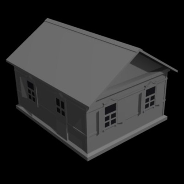 3d model russian house