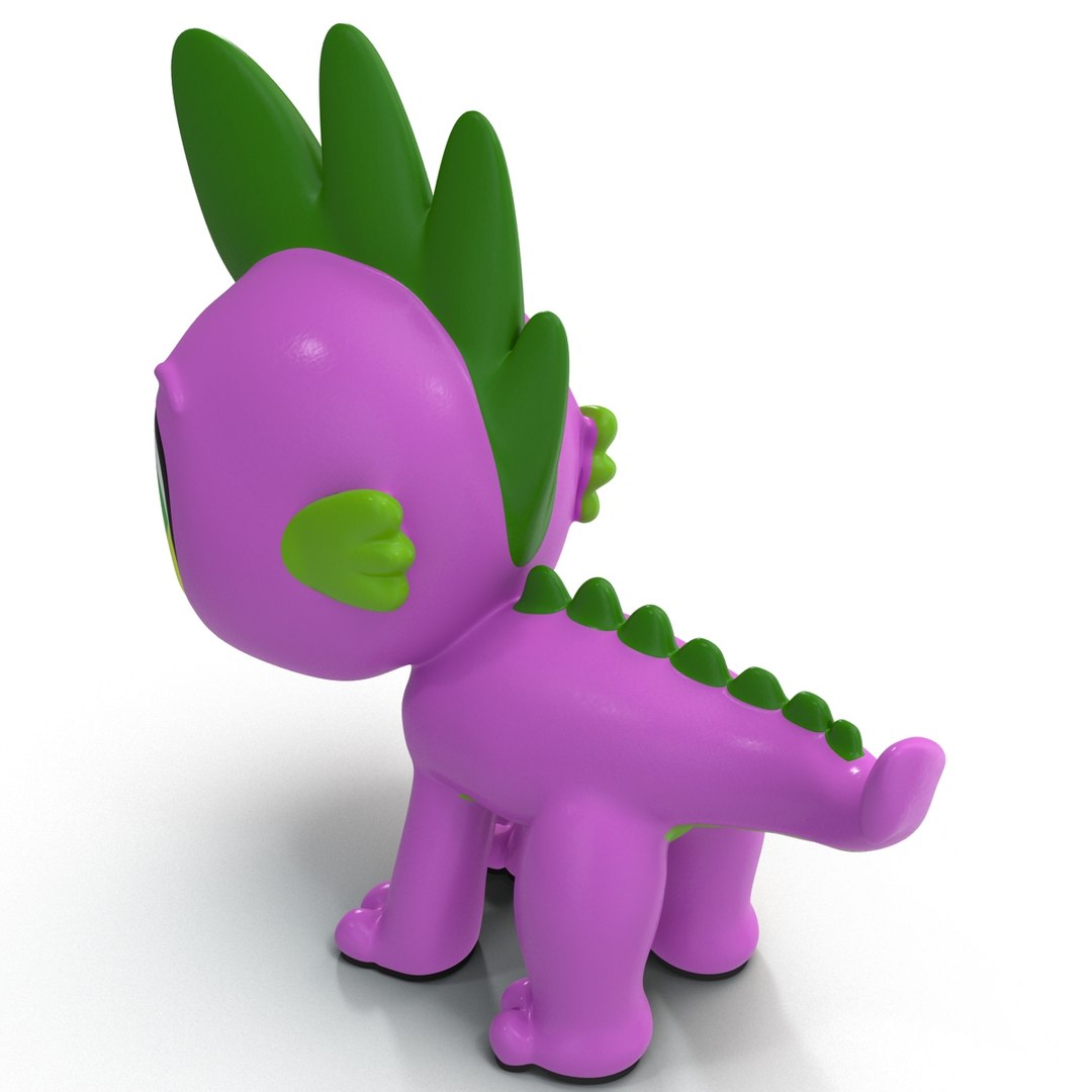 Little Pony Spike Toy 3d Model