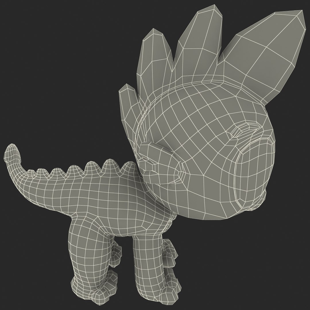 Little Pony Spike Toy 3d Model