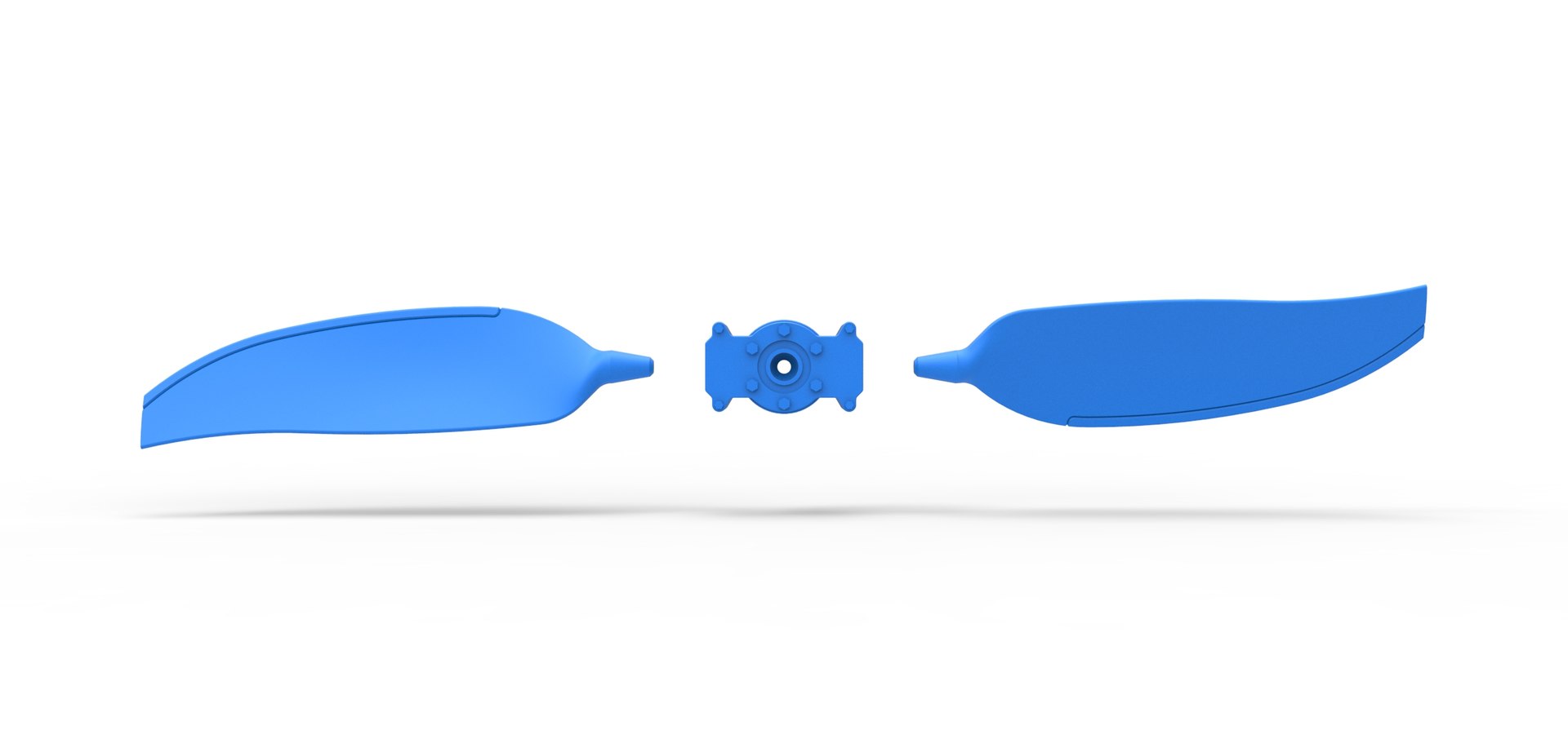 3D 2 Blade Propeller Of Drag Racing Airboat Scale 1 To 25 Model ...