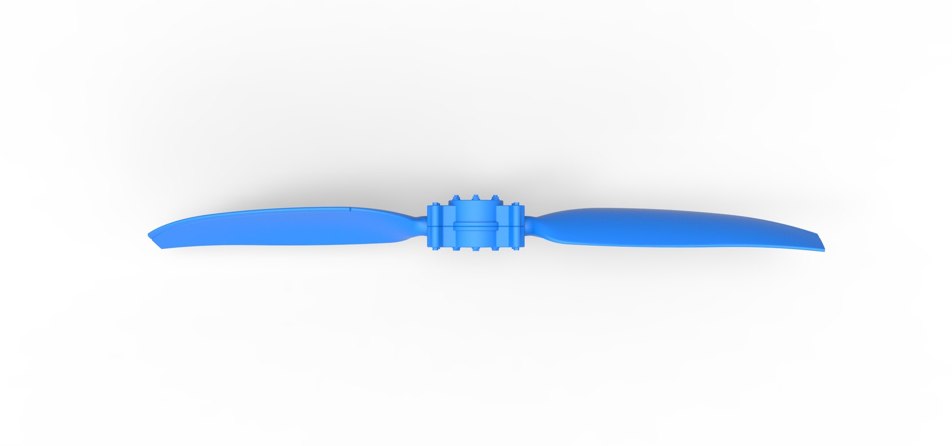 3D 2 Blade Propeller Of Drag Racing Airboat Scale 1 To 25 Model ...