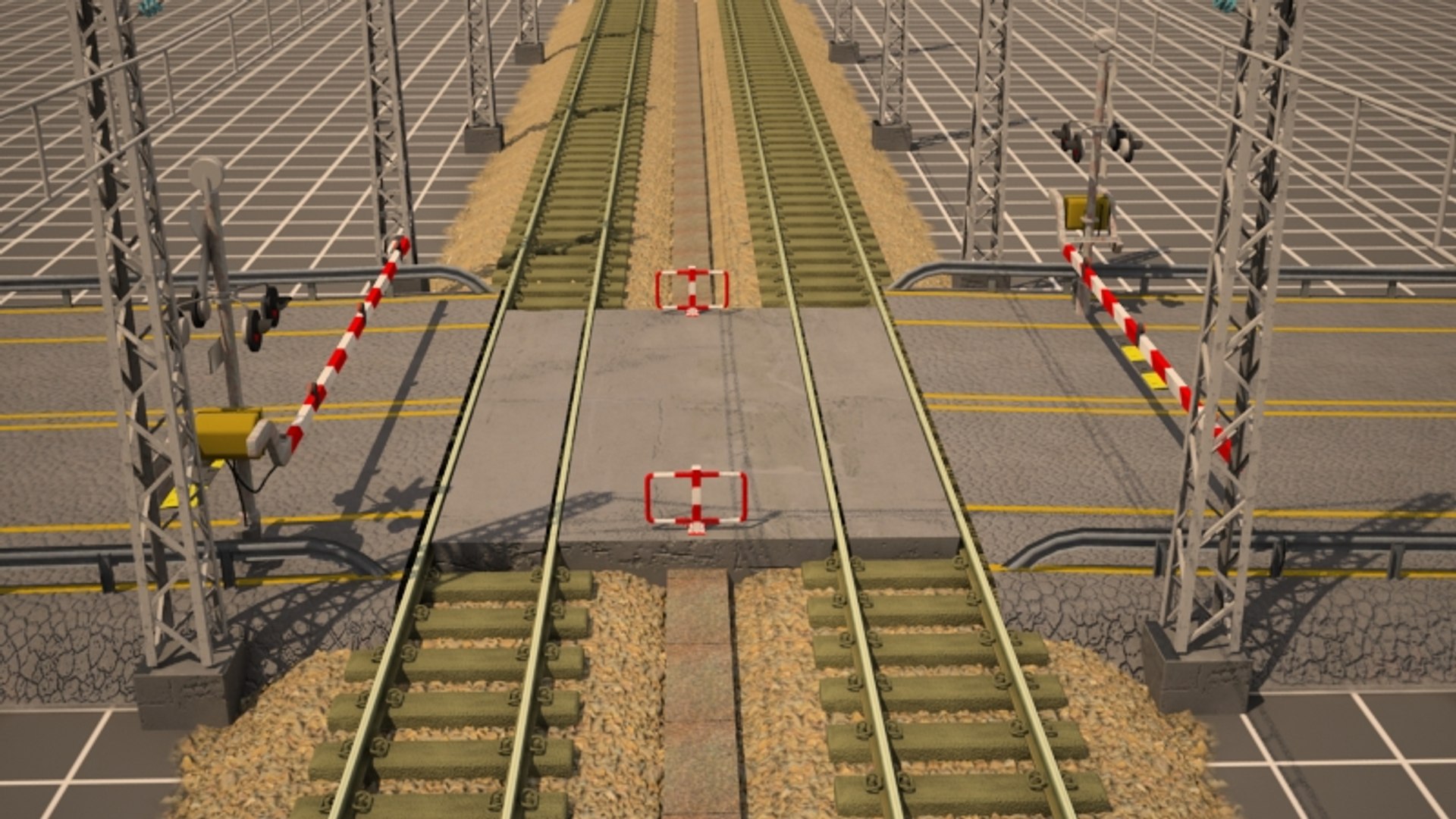 Railroad Crossing 3d 3ds