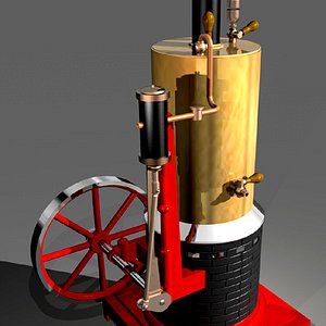 Steam engine model - TurboSquid 1253917