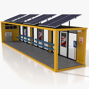 Bus Stop Enclosure SketchUp Models for Download | TurboSquid