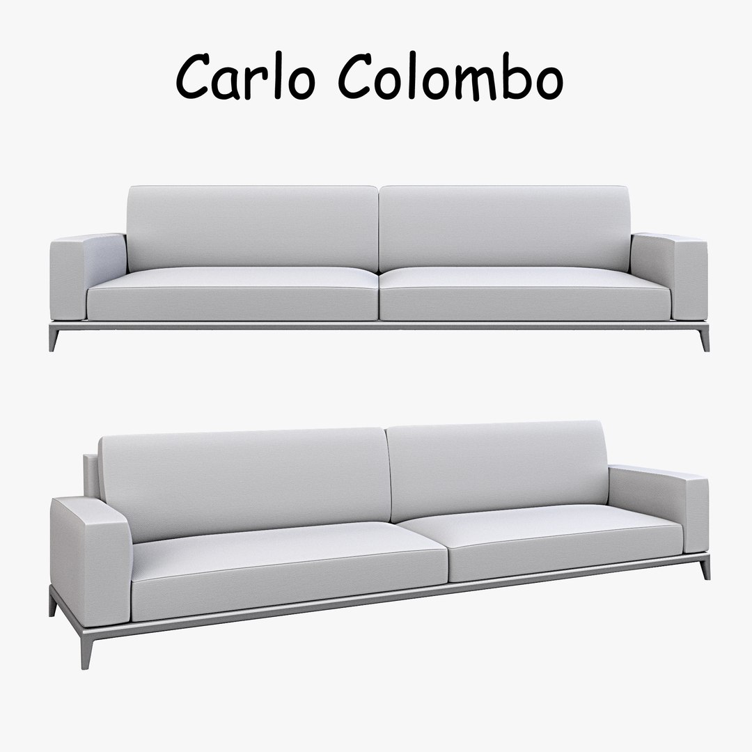 carlo colombo modern sofa 3d model