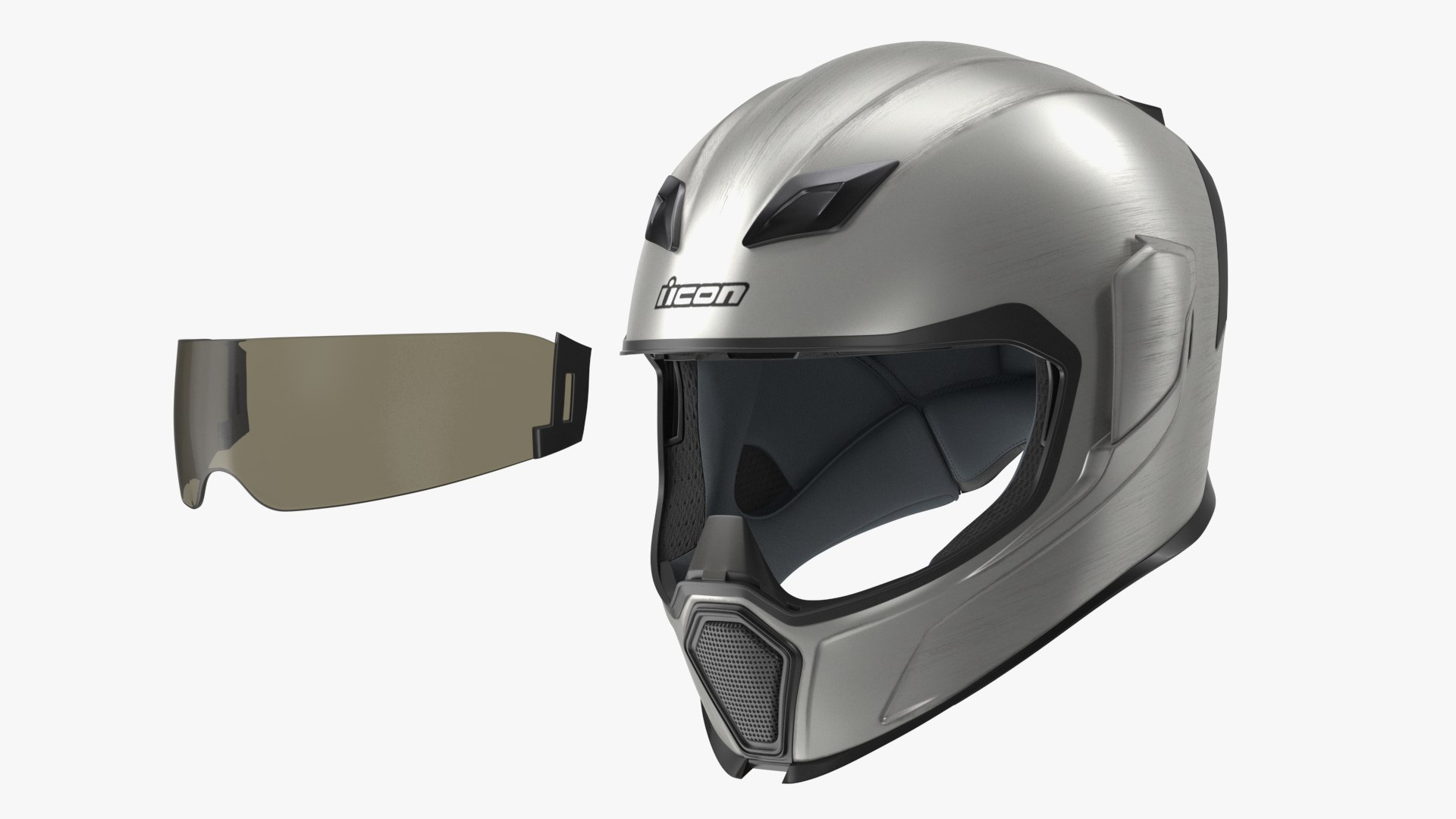 Motorcycle Helmet Icon Airflite Quicksilver 3D Model - TurboSquid 2065666