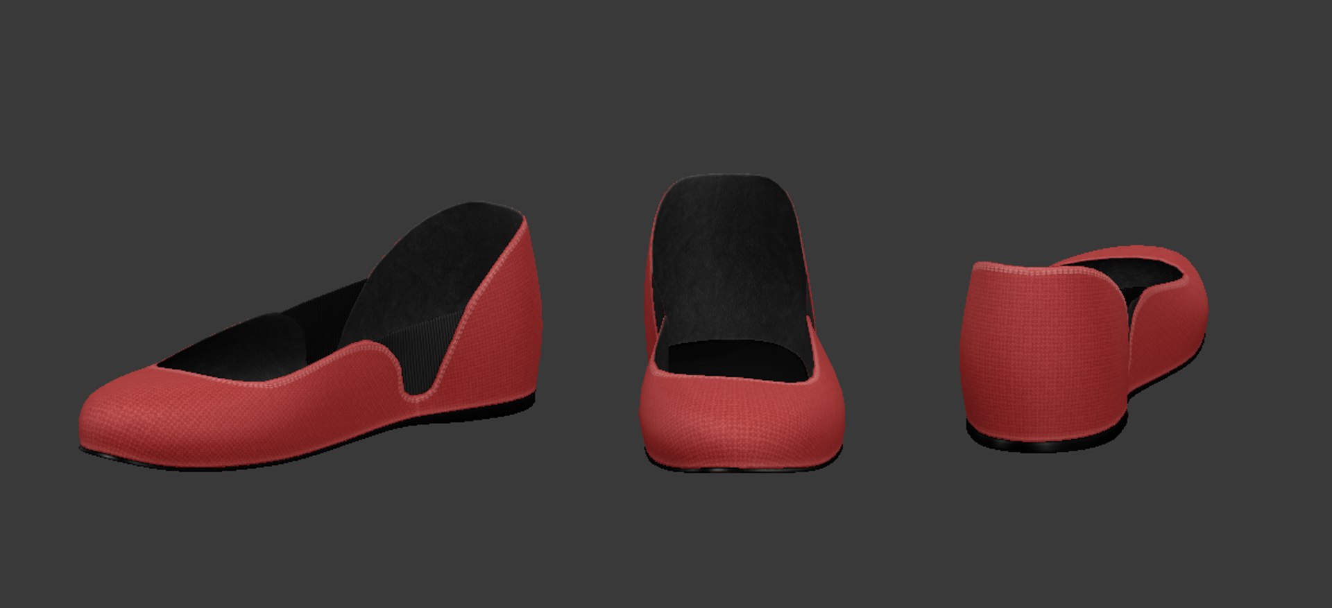 Flats Red 3D Model - TurboSquid 1511271