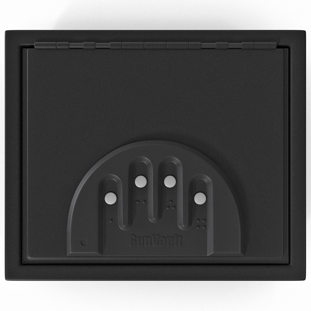 3d Model Gunvault Digital Pistol Safe