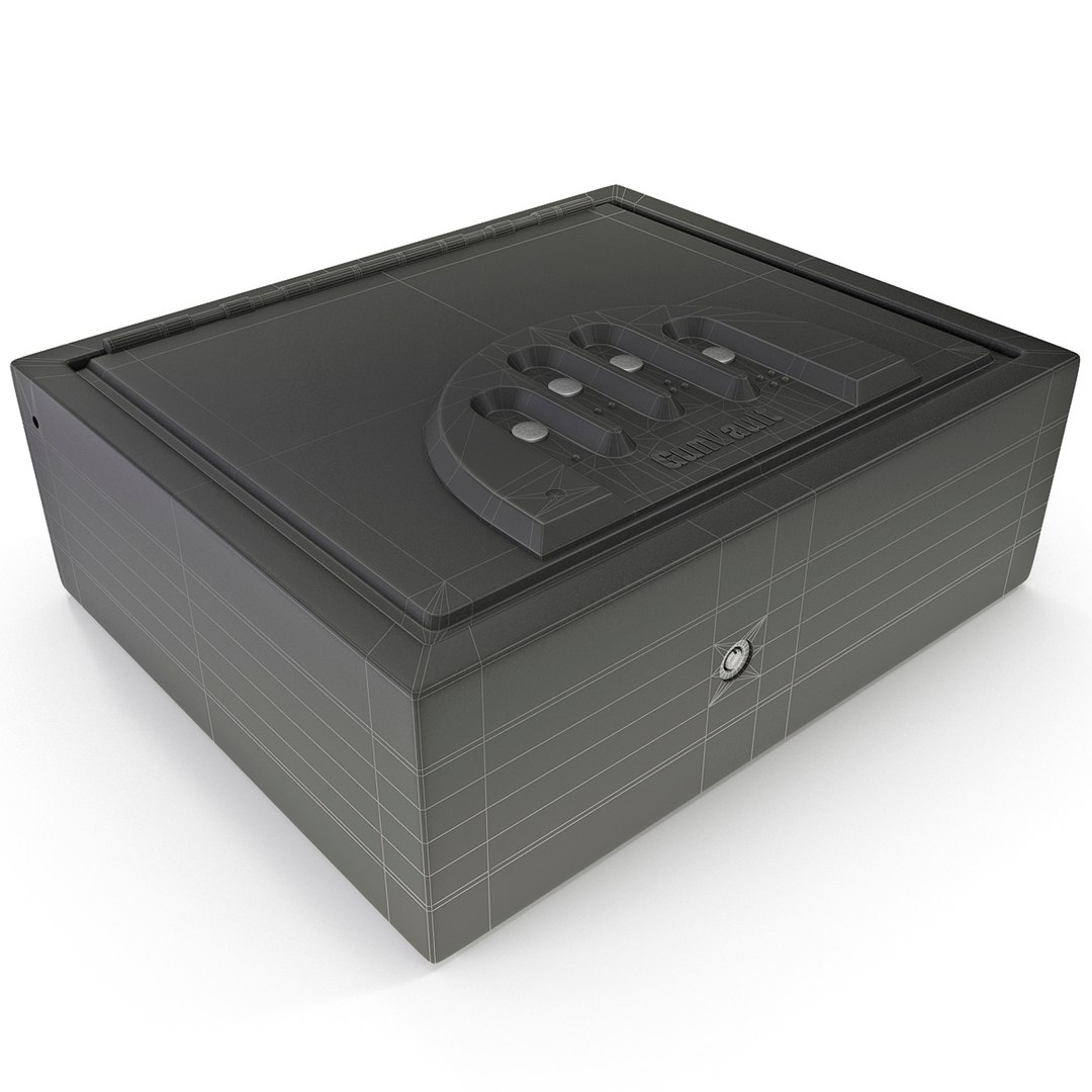 3d Model Gunvault Digital Pistol Safe