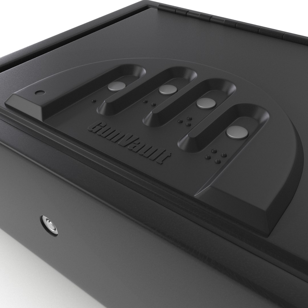 3d Model Gunvault Digital Pistol Safe