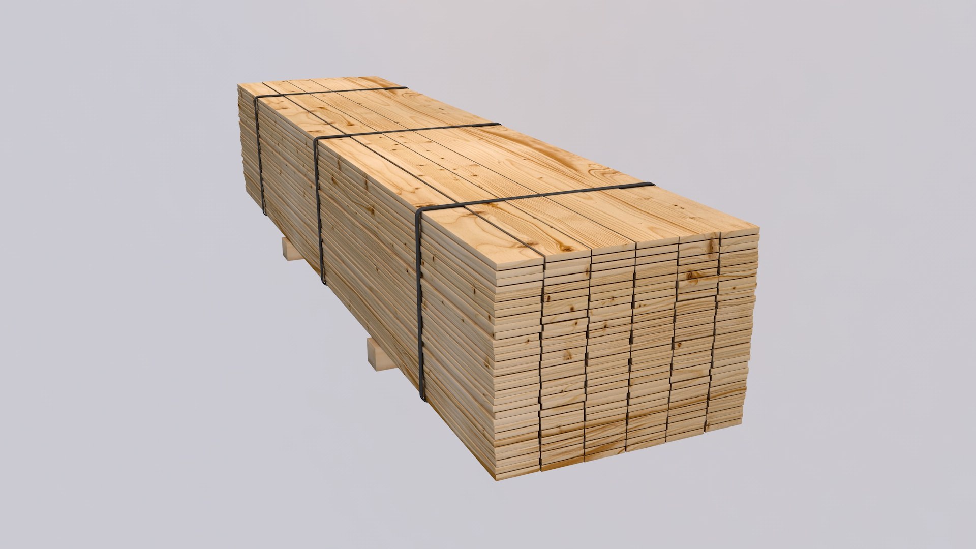 Pallet with Pine Timber 3D - TurboSquid 1760271