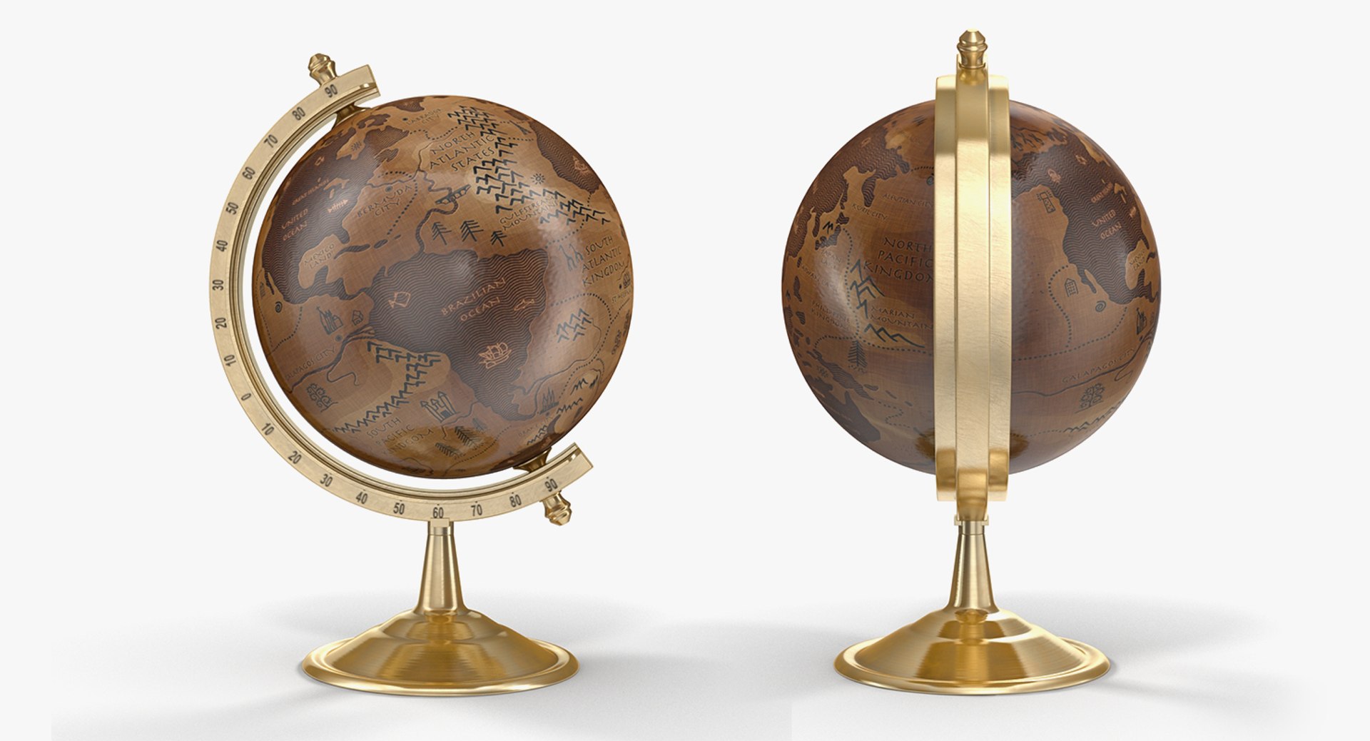 World Globes With Stand Collection 2 3D - TurboSquid 1985909