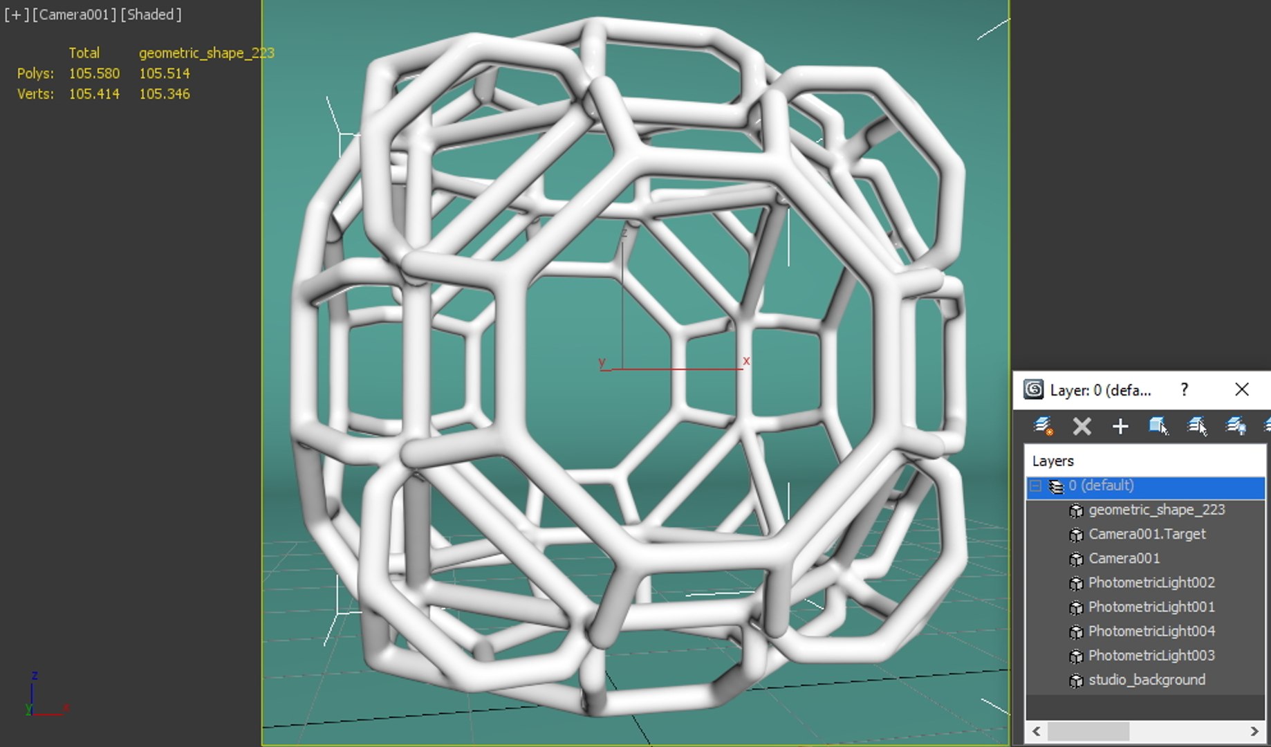 geometric shape 3d max