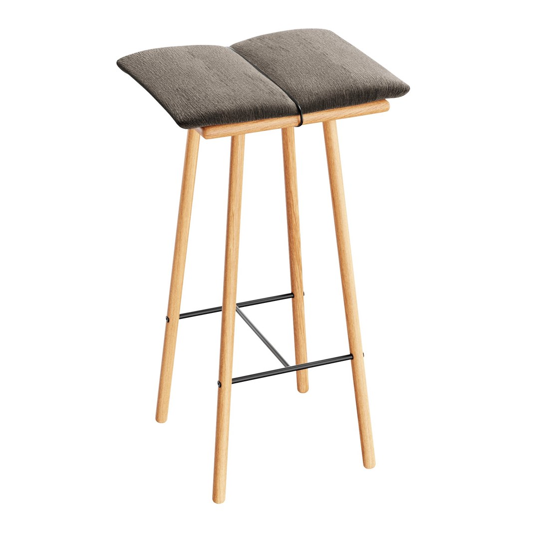 Counter Stool Natural Oak 3D 모델 - TurboSquid 1970498