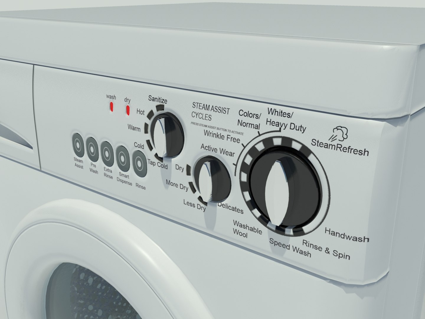 Laundry Machine Washer Dryer 3d Dwg