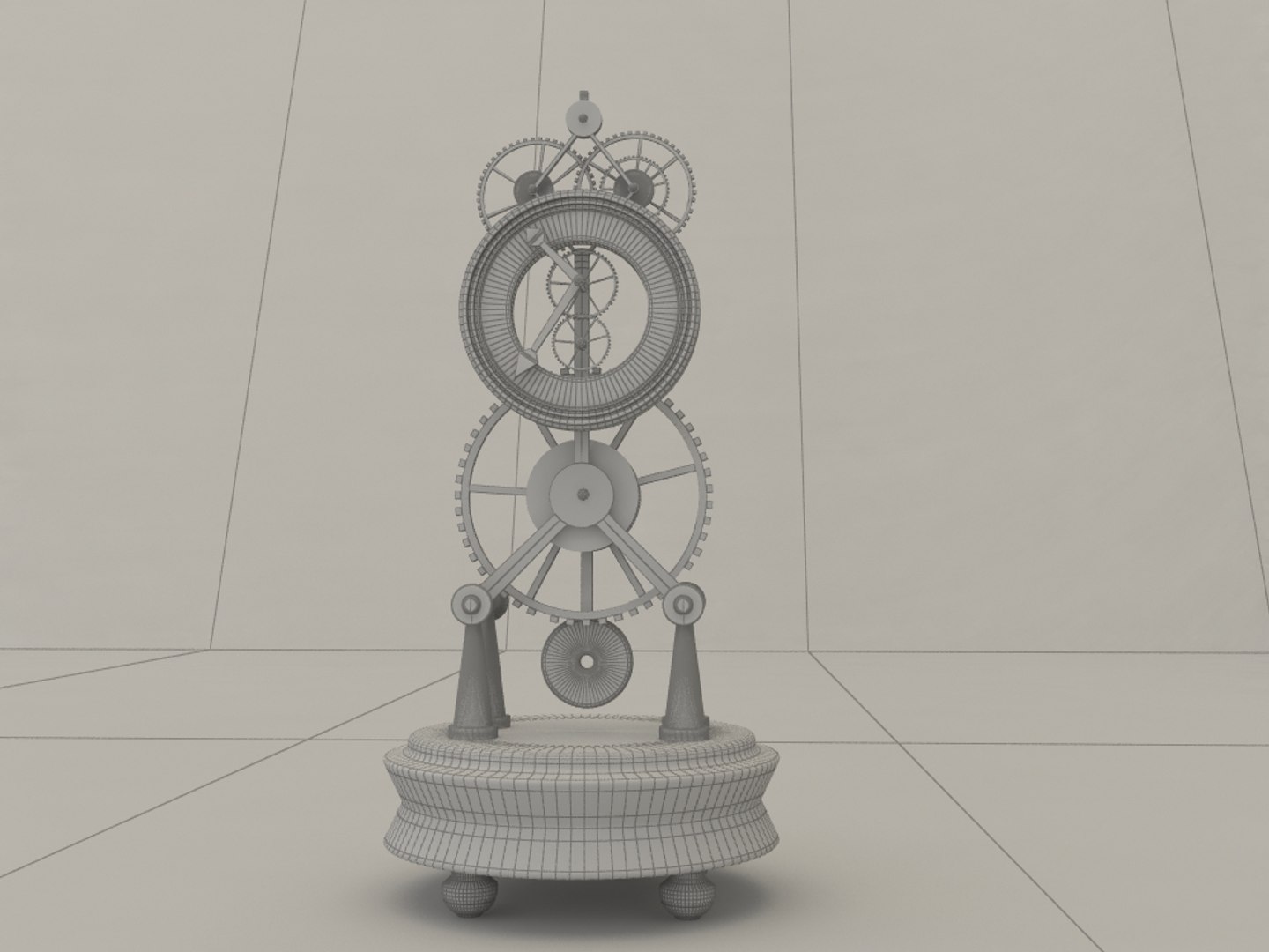 3d Vintage Clock