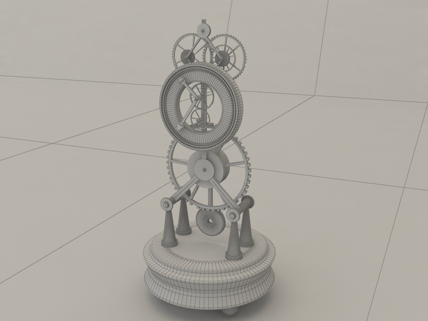 3d Vintage Clock