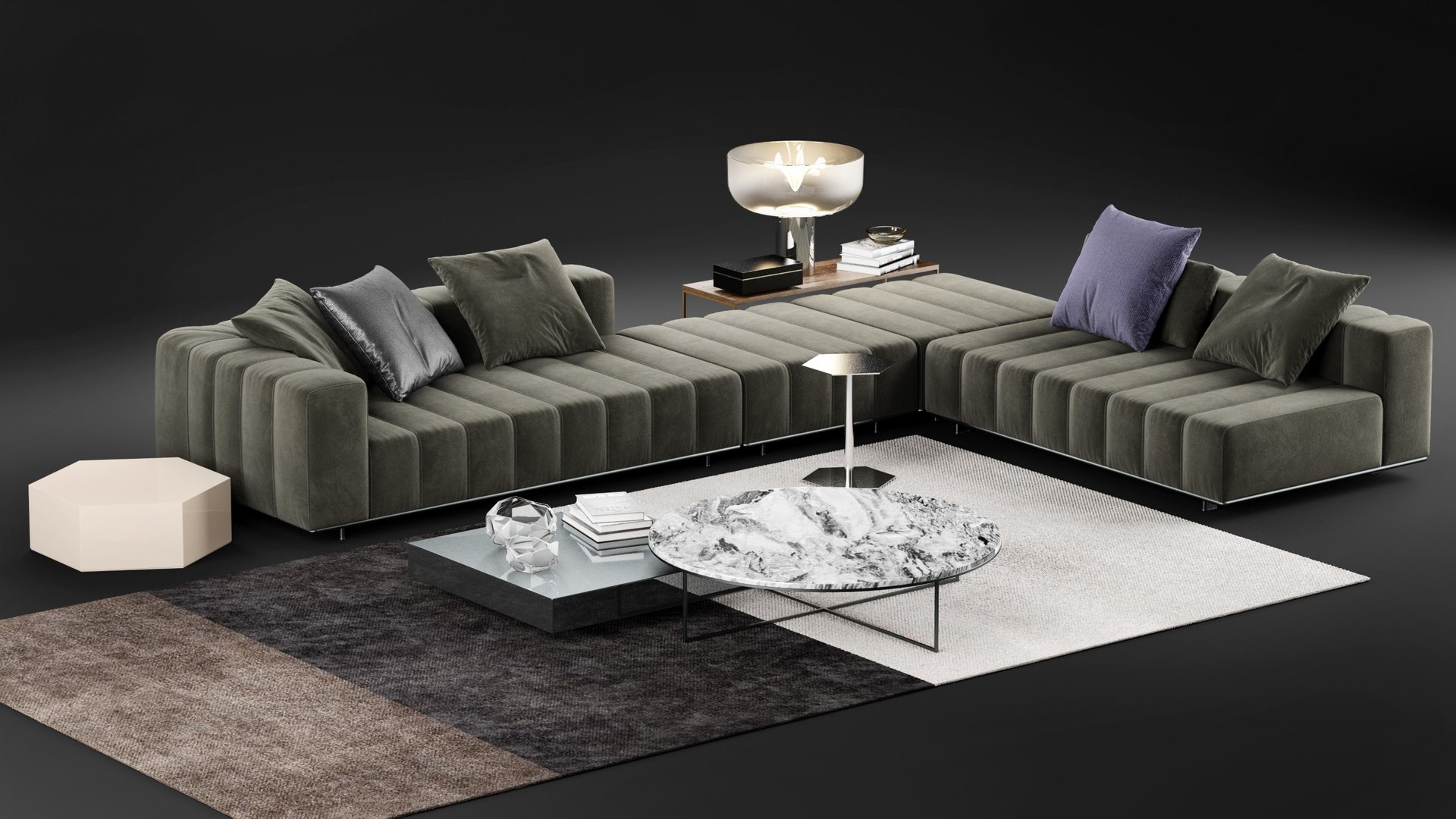 3D Minotti Freeman Tailor Sofa - TurboSquid 1586914
