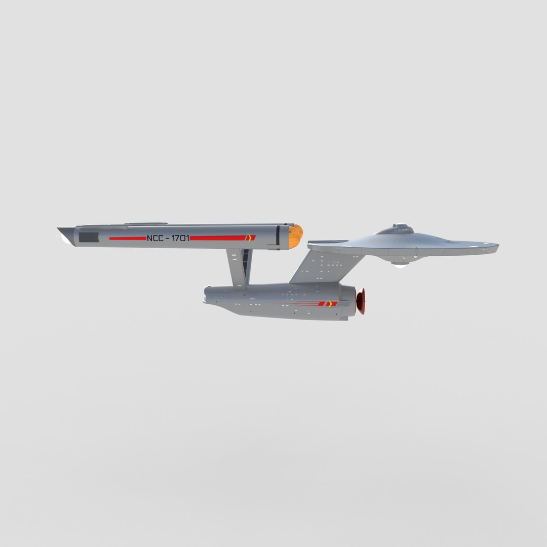 Ship Enterprise NCC-1701 From The Original Star Trek 3D Model ...