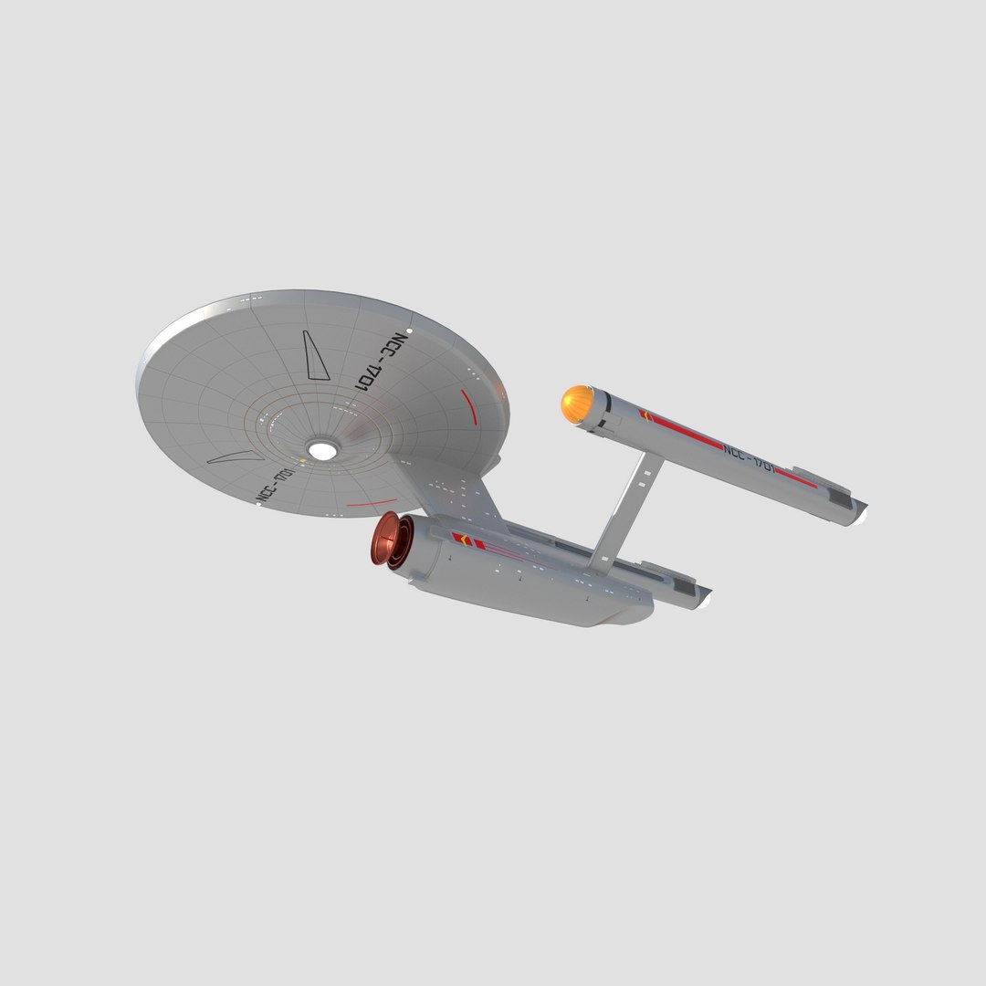 Ship Enterprise NCC-1701 From The Original Star Trek 3D Model ...