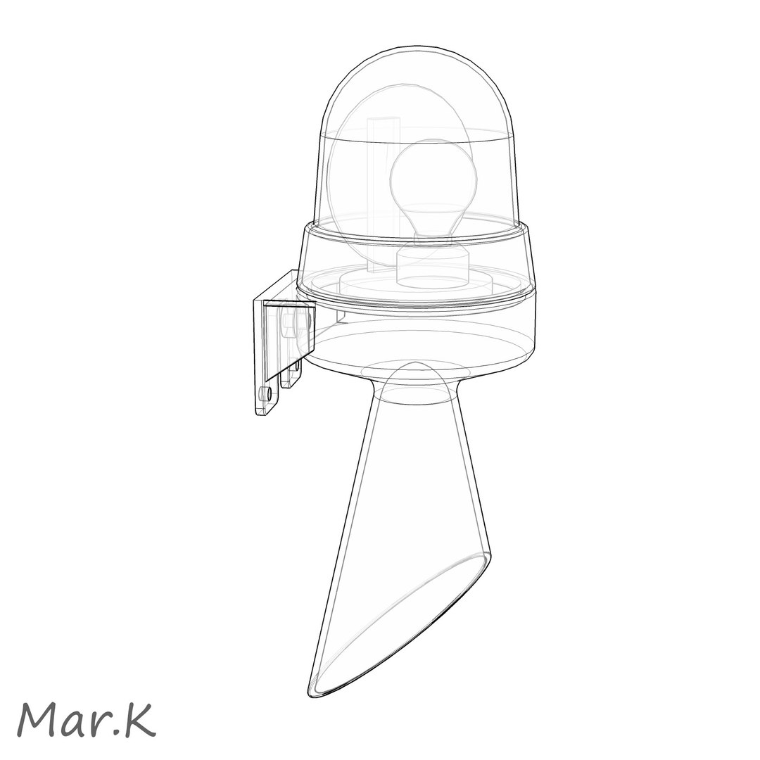 Siren Strobe Light 3d Model