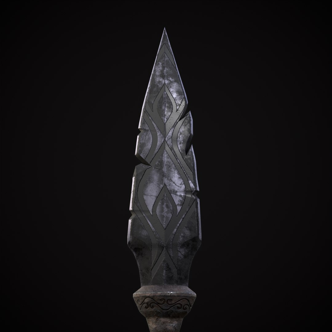 3D Medieval Spear Point Knife - TurboSquid 1968062