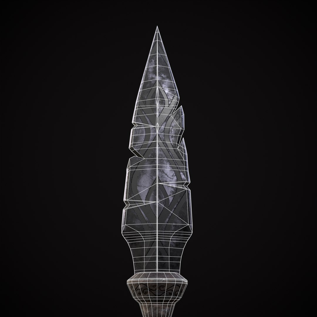 3D Medieval Spear Point Knife - TurboSquid 1968062