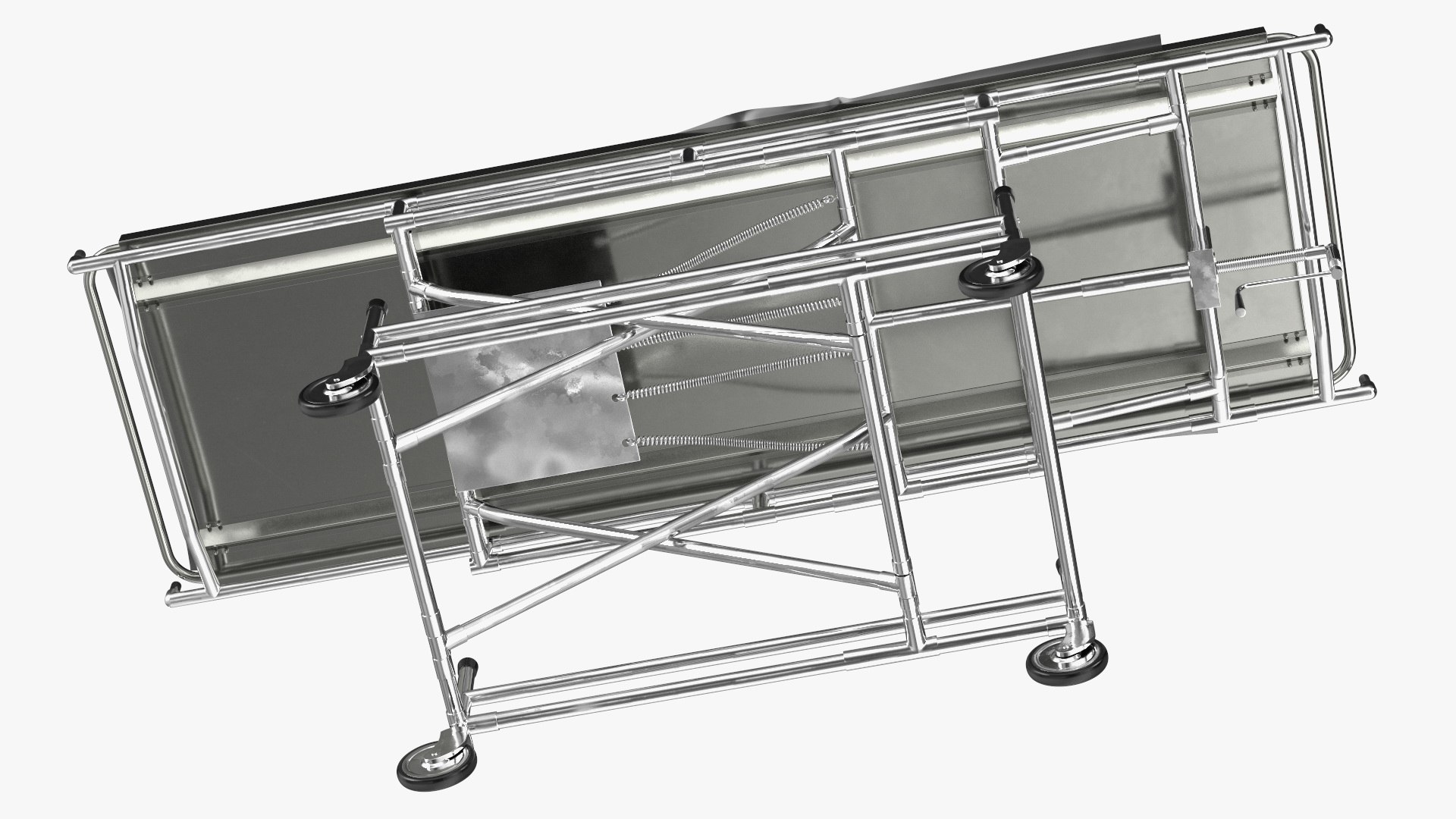 3D Morgue Gurney with Female Corpse and Tray - TurboSquid 2015824