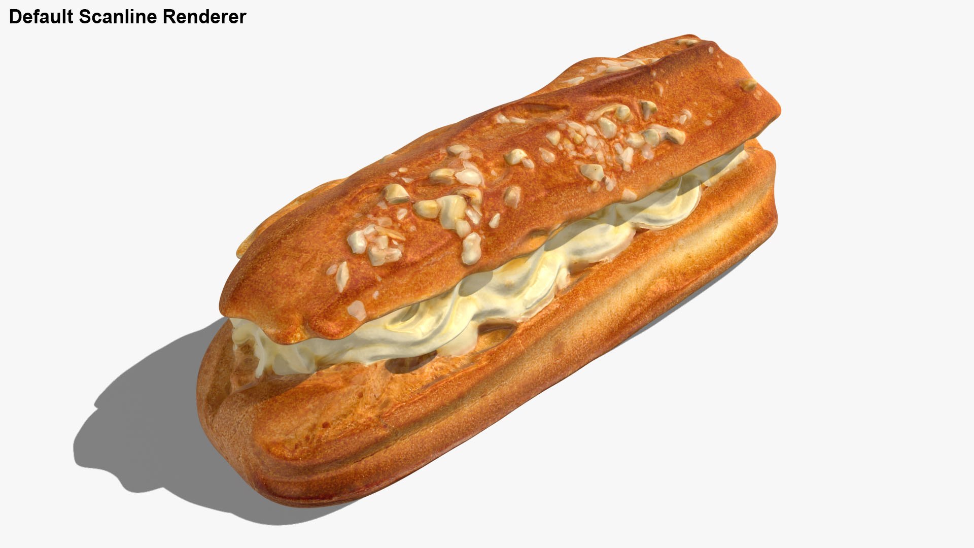 3D Vanilla Eclair Model - TurboSquid 2047424