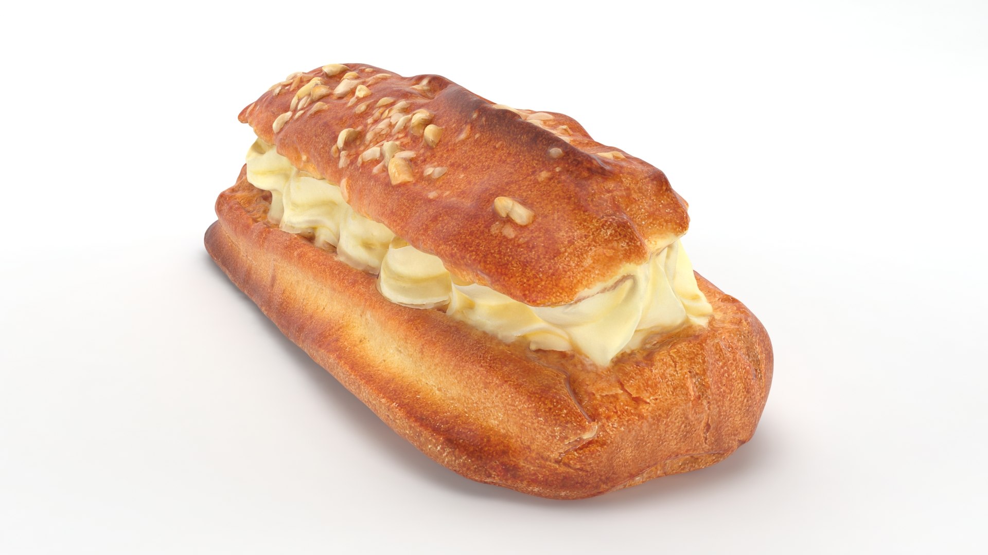 3D Vanilla Eclair model - TurboSquid 2047424