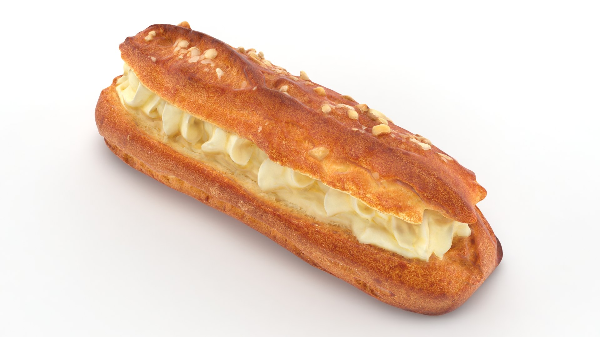 3D Vanilla Eclair model - TurboSquid 2047424