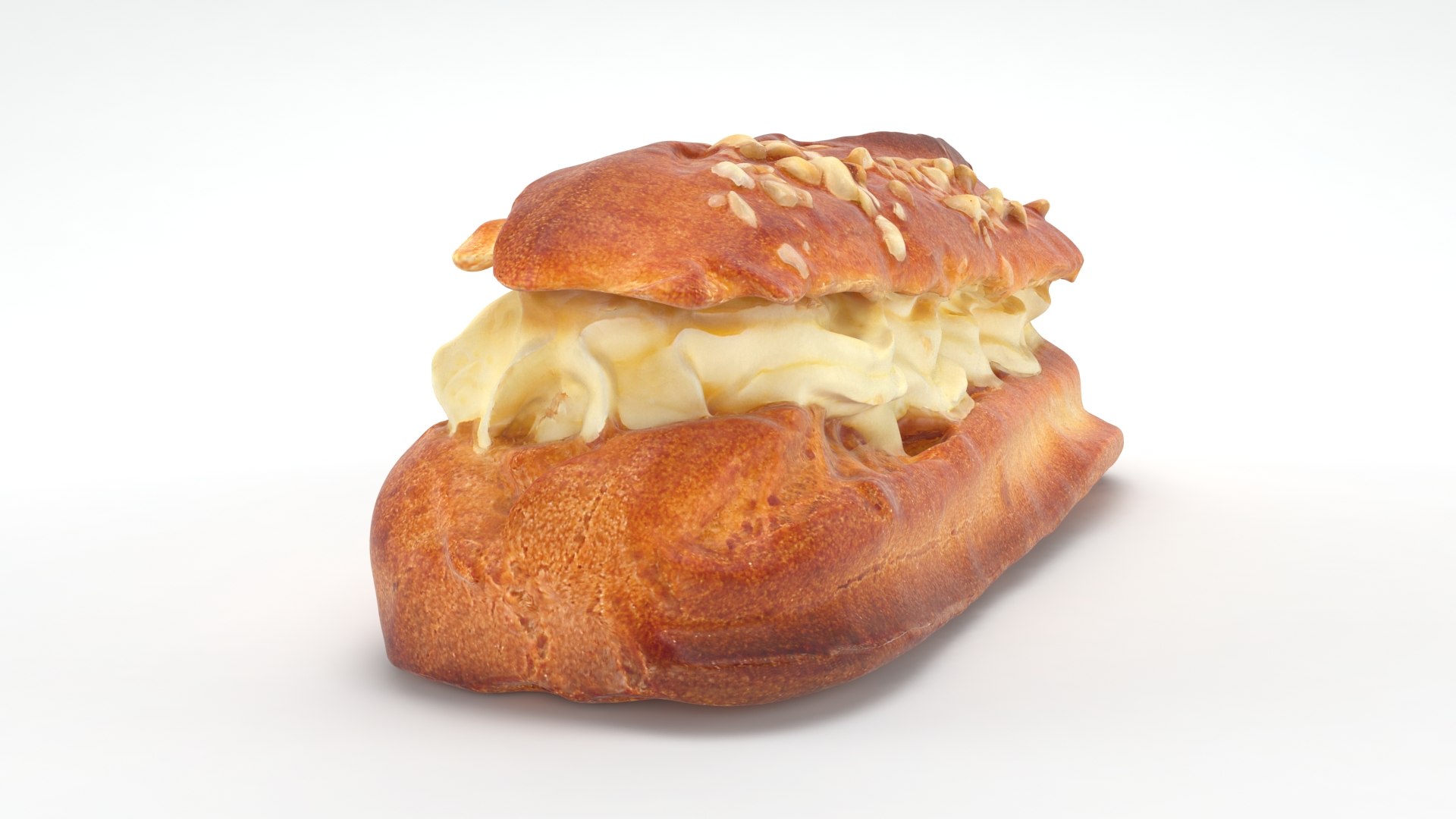 3D Vanilla Eclair model - TurboSquid 2047424