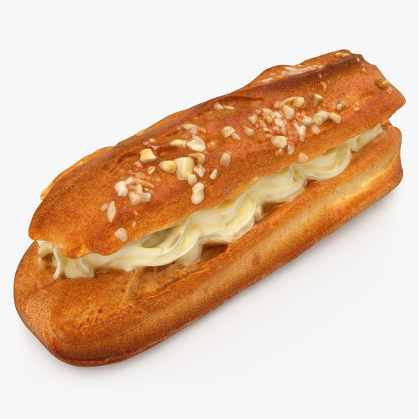 3D Vanilla Eclair model - TurboSquid 2047424
