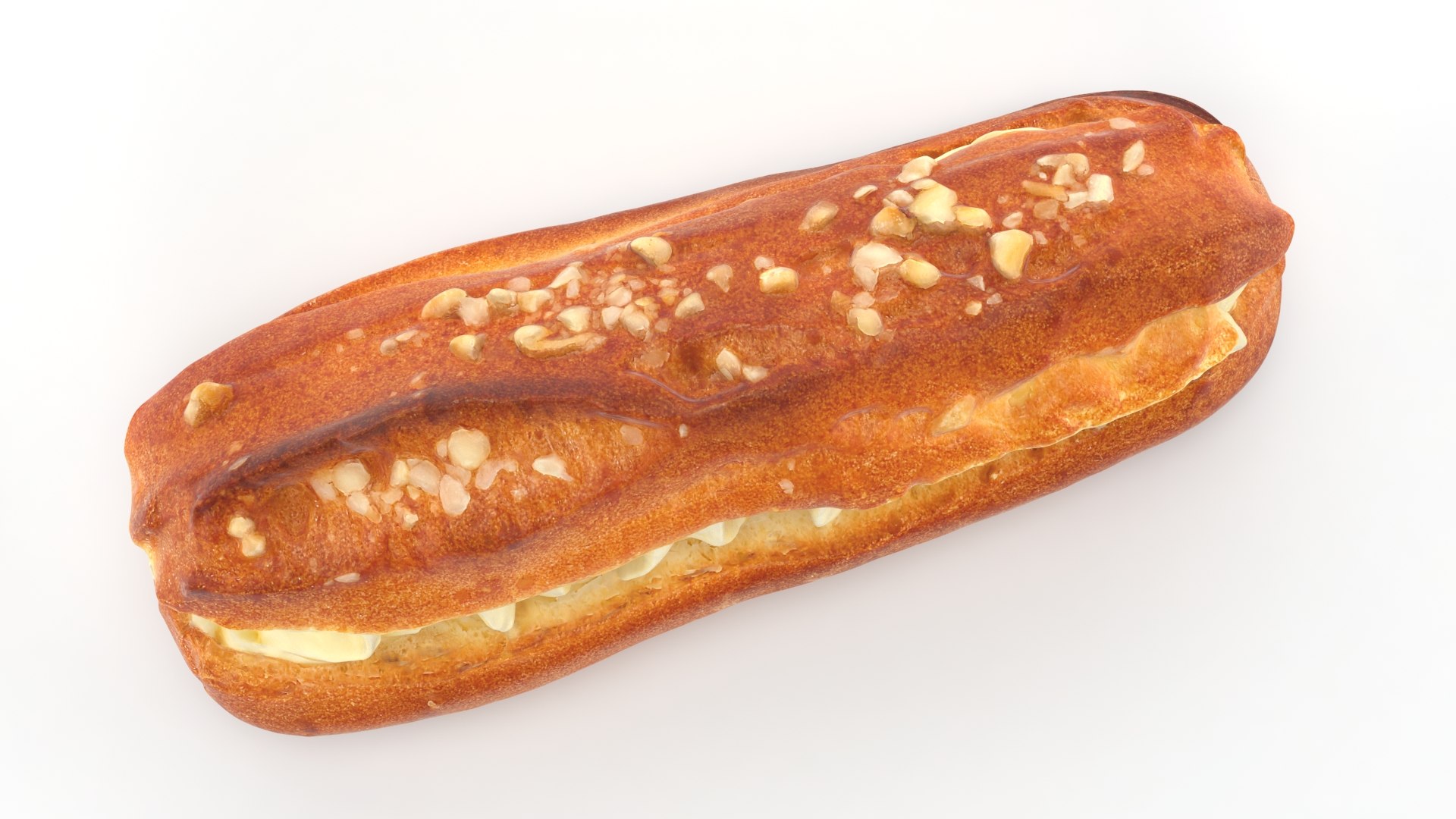 3D Vanilla Eclair model - TurboSquid 2047424